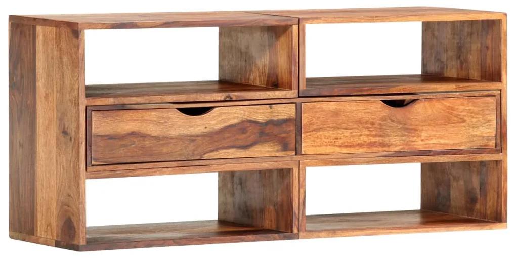 TV stolek Polly - masivní sheeshamové dřevo | 160x30x45 cm
