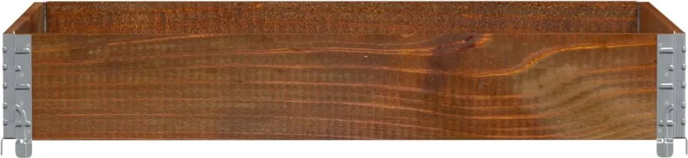 Zahradní truhlík hnědý 120 x 80 cm masivní borové dřevo 3295846
