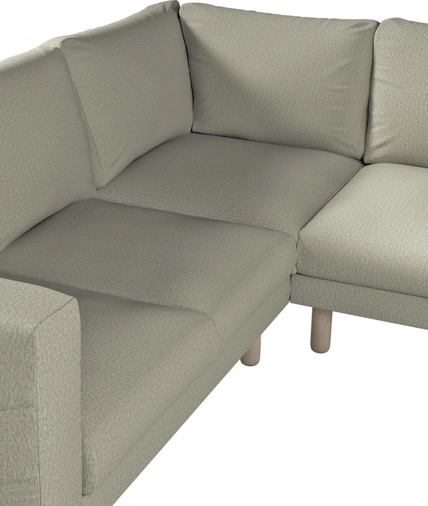 Potah na pohovku IKEA Norsborg rohová 4-místná barva béžová látka pletený vzor