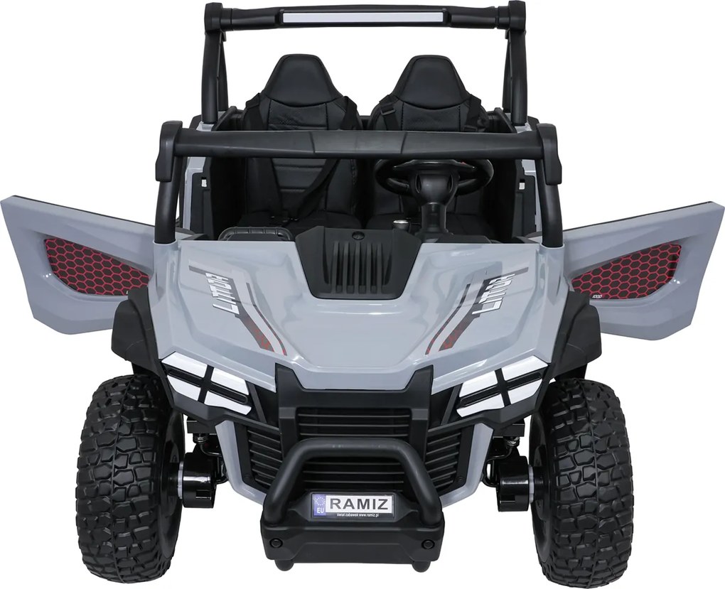 Ramiz Elektrická bugina Gravity pro děti šedá + pohon 4x4 + dálkové ovládání