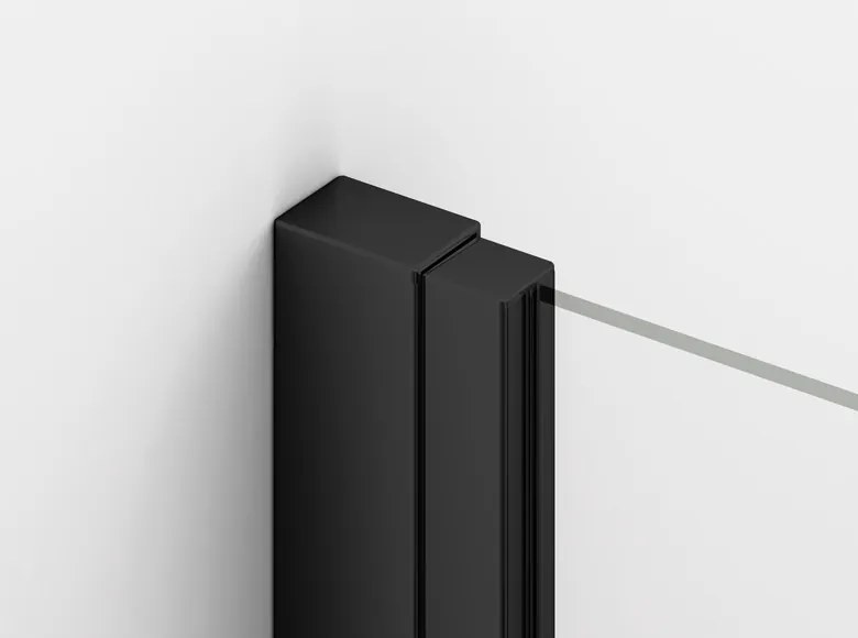 Sanswiss ANNEA AN1C+ANT sprchový kout čtvercový 80x80 cm Profil: Černá, Sklo: Hladké čiré, Rozměr: 80x80 cm