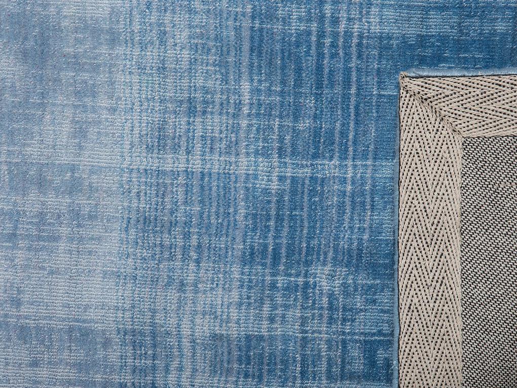 Koberec šedě-modrý 140 x 200 cm krátkovlasý ERCIS Beliani