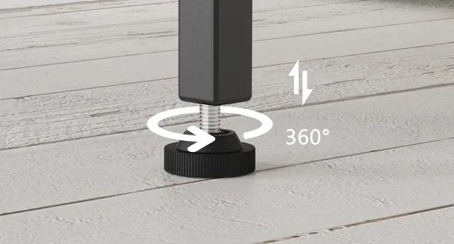Odkládací stolek s nabíjecí stanicí a USB Houseland Qler černý
