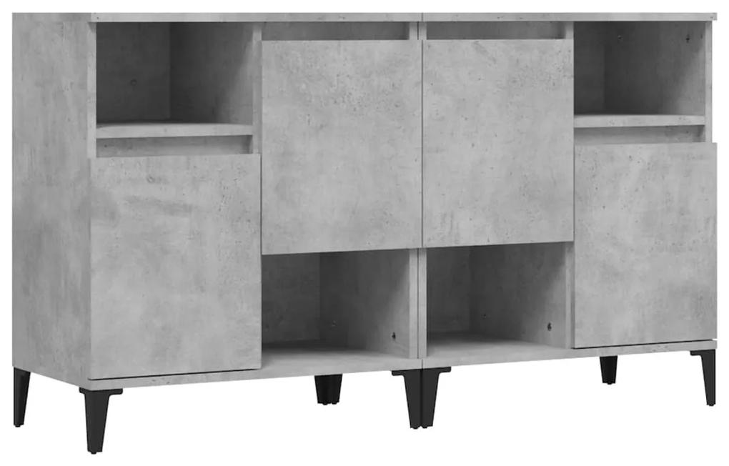 vidaXL Příborníky 2 ks betonově šedé 60 x 35 x 70 cm kompozitní dřevo