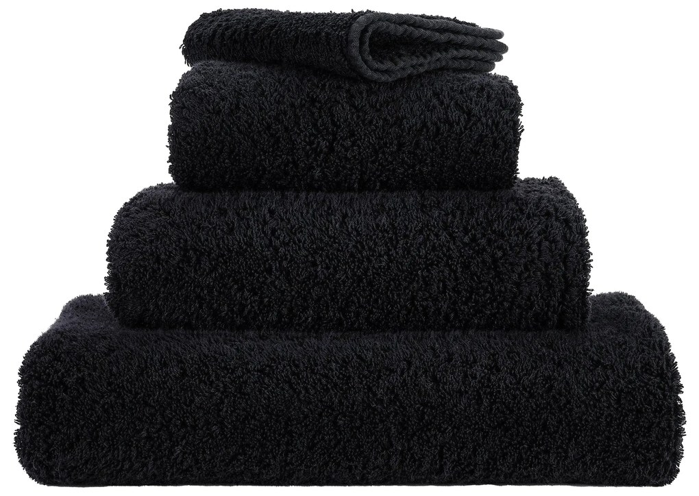 Abyss & Habidecor Černé luxusní ručníky z egyptské bavlny Abyss Habidecor | 990 Black, Velikost 70 x 140 cm (Bath Towel)