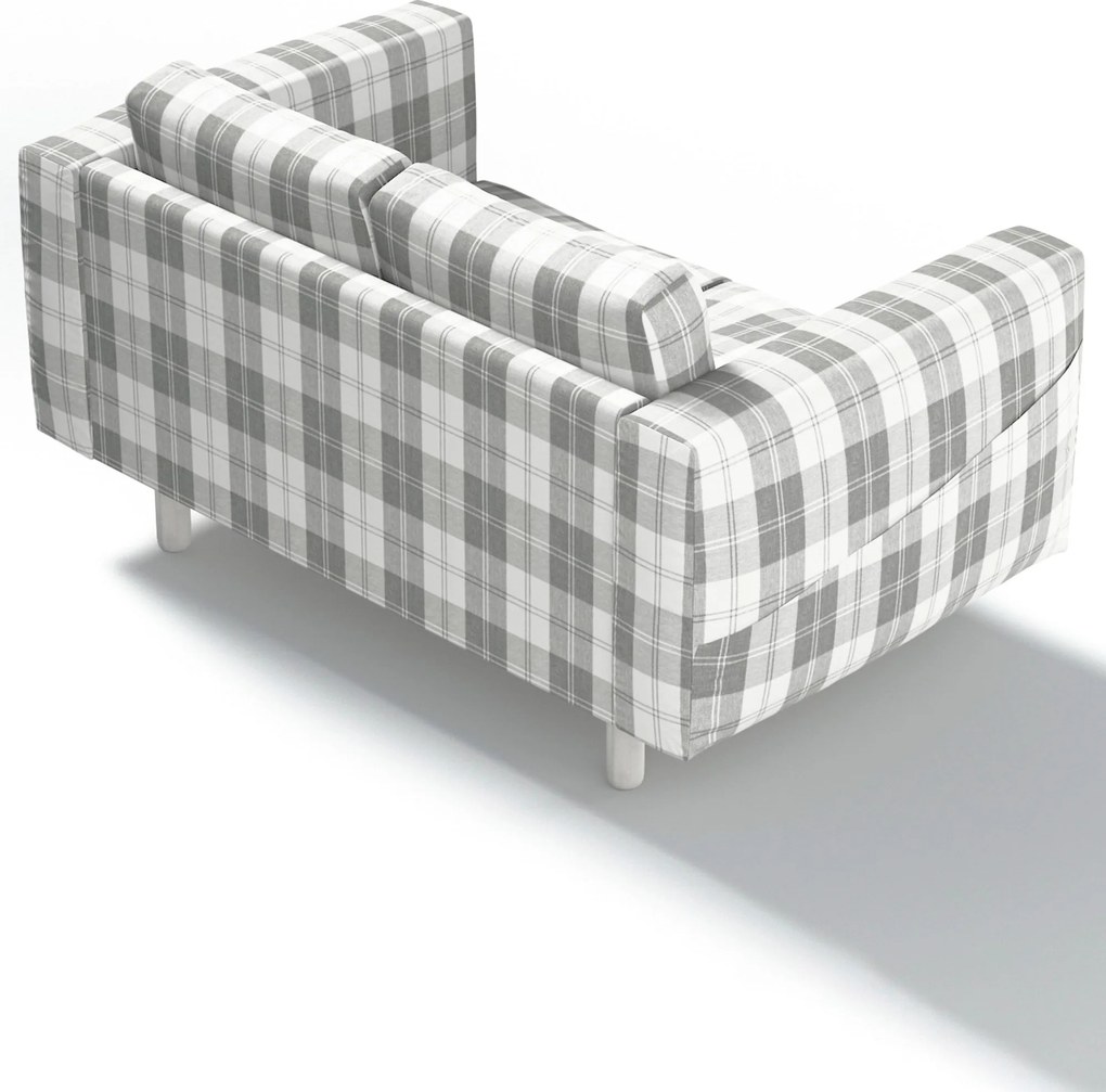 Potah na pohovku IKEA Norsborg 2-místná barva šedá látka pletený vzor, vzorované