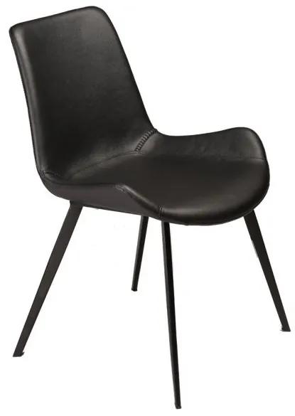 Židle DanForm Hype, černá ekokůže