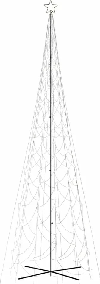 vidaXL Vánoční stromek kužel 3 000 ch LED diod 230 x 800 cm [343515] Barva: Modrá