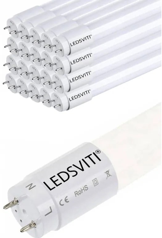 LEDSVITI XGYT8B105-E24-150cm-6000K-25-BEZ-START 20KS LED trubice T8 150cm 24W 6000K studená bílá