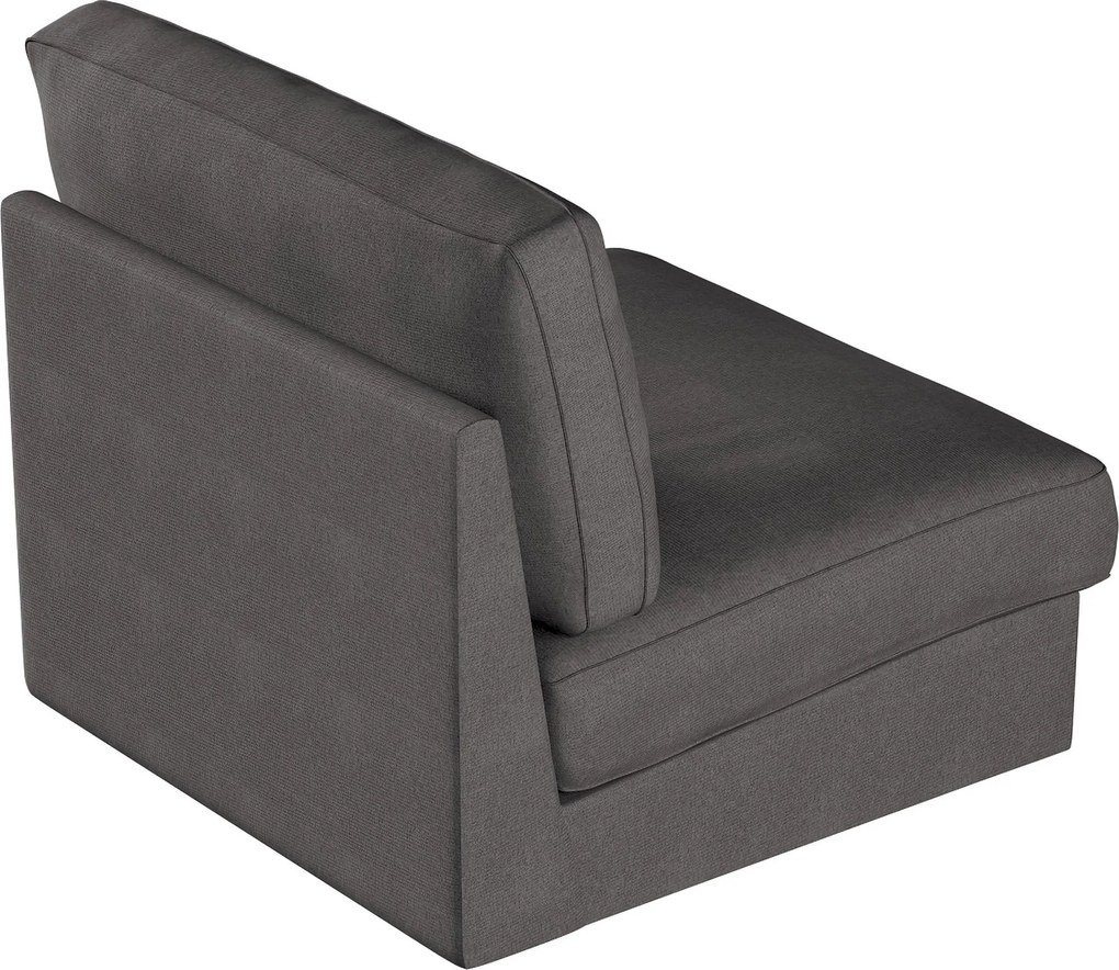 Potah na neskládací křeslo IKEA Kivik barva šedá látka pletený vzor