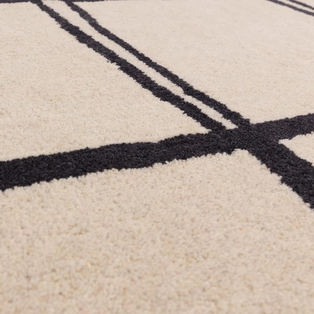 Tribeca Design Kusový koberec Swans Grid Monochrome Rozměry: 200x290 cm