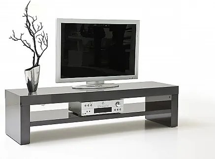 Televizní stolek GINA vysoký lesk bílý