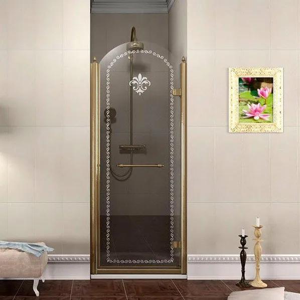 Gelco Antique Sprchové dveře 900mm, pravé, ČIRÉ sklo, bronz, GQ1390RC