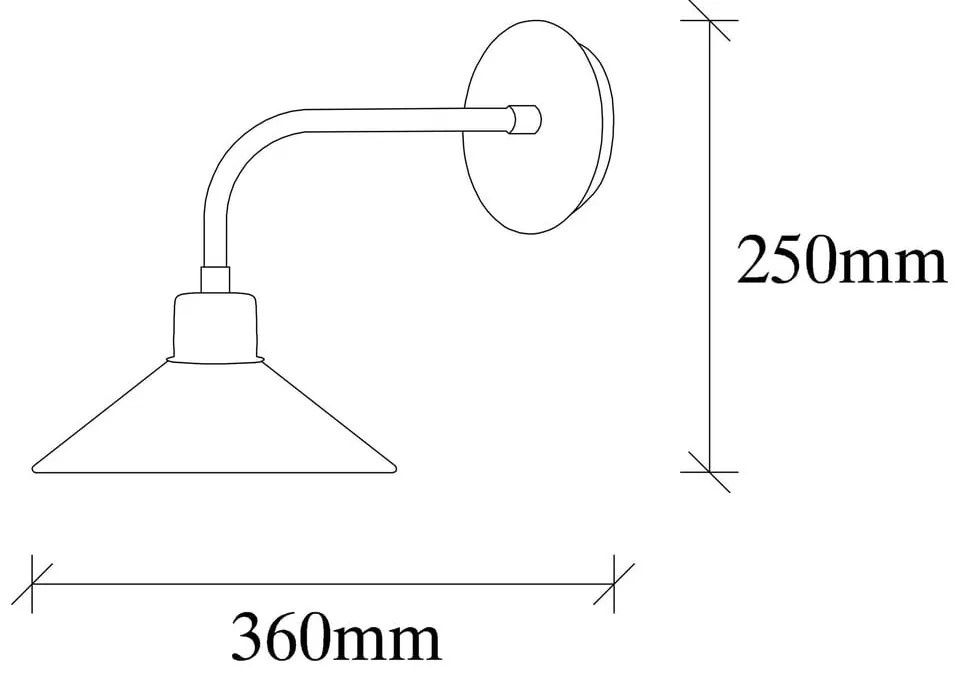 Nástěnné svítidlo ve zlaté barvě ø 24 cm Sivani – Opviq lights