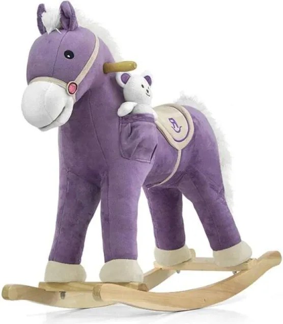 Houpací koník s melodií Milly Mally Pony fialový