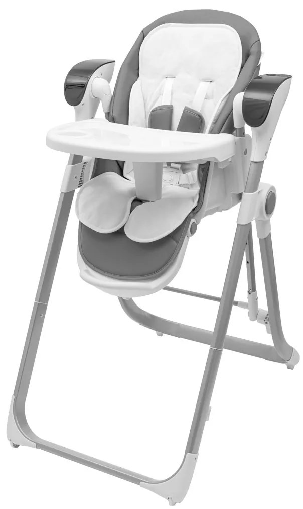 Dětská jídelní židlička 2v1 SMART New Baby grey
