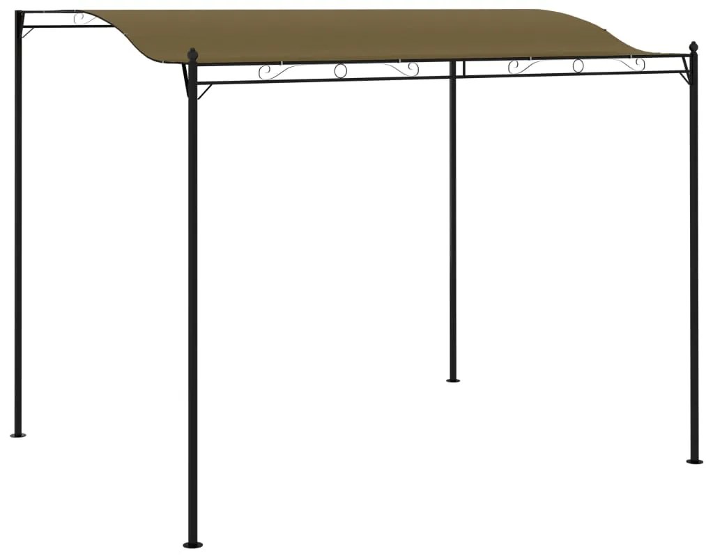 vidaXL Marketos Stínící markýza 3 x 2,4 m taupe 180 g/m²