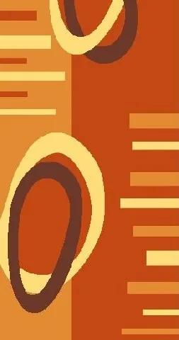 Vopi | Koberec Hansadim 7038-T - 40 x 60 cm, oranžový