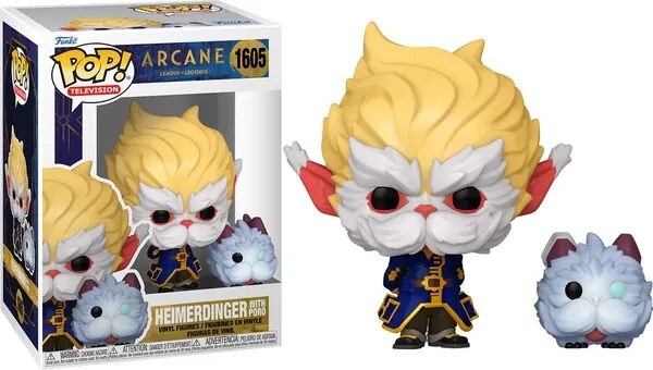 Funko Pop! 1605 Arcane League Of Legends Heimerdinger With Poro