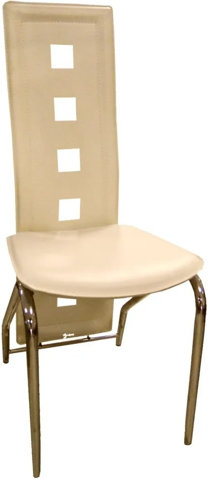 Jídelní židle F060 bílá káva