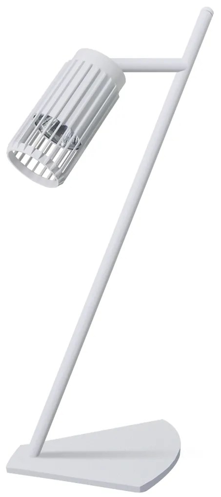 Stolní lampa Vertical, 1x bílé kovové stínítko, w