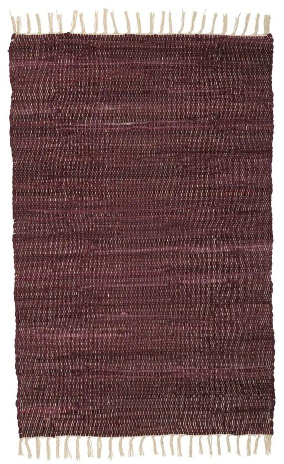 Vínový vzorovaný koberec A Simple Mess Mille, 90 x 60 cm