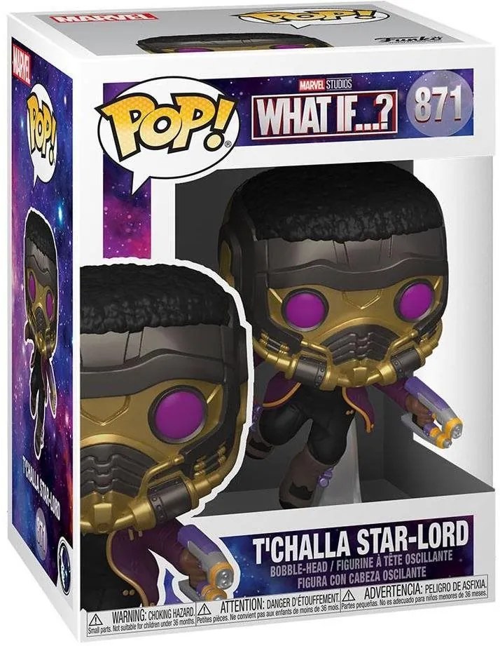 Funko pop: marvel what if - t'challa star-lord