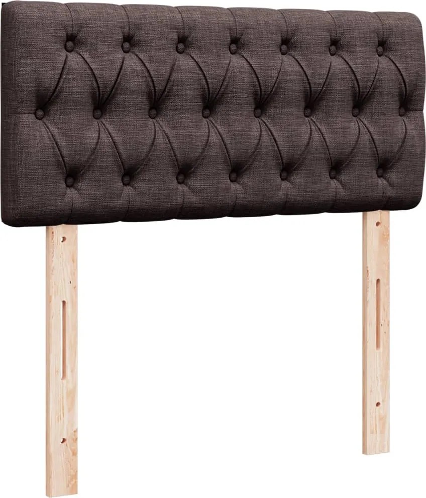 Box spring postel s matrací tmavě hnědá 100 x 200 cm textil 3285809