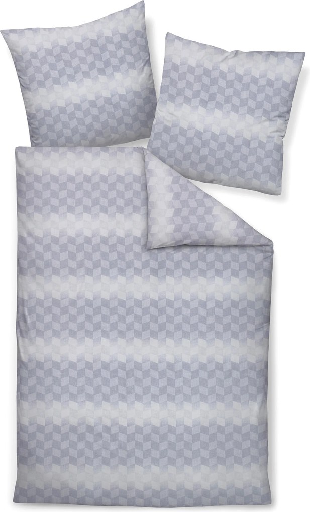 XXXLutz POVLEČENÍ, makosatén, barvy stříbra, 140/200 cm Janine - Povlečení - 003361018801
