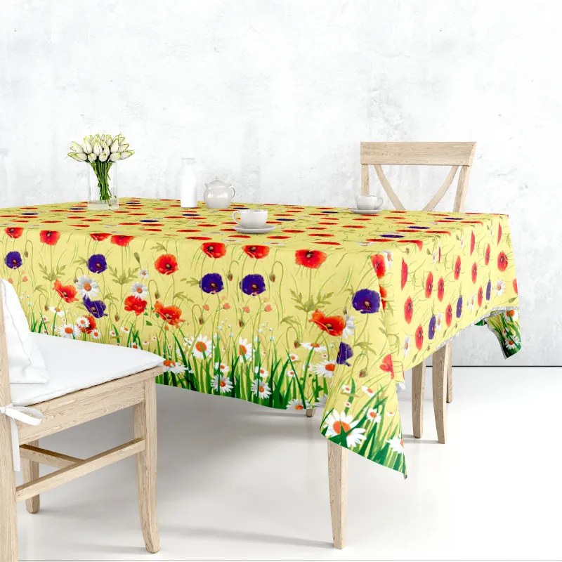 Ubrus PVC Mirabella 6910A - Polní kvítí 140cm x 20m