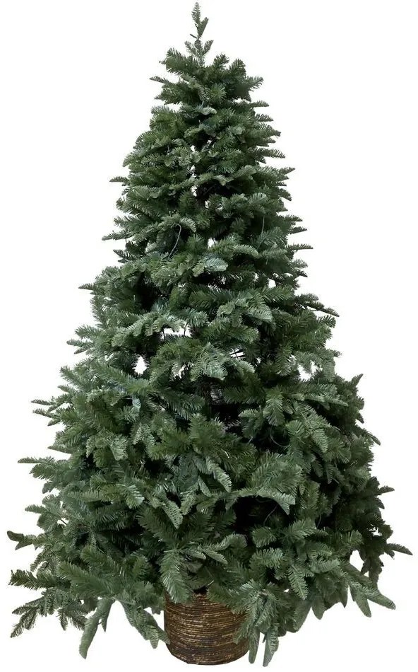 Zelený vánoční jedlový strom v květináči se světýlky Fleur Tree - 139*210 cm