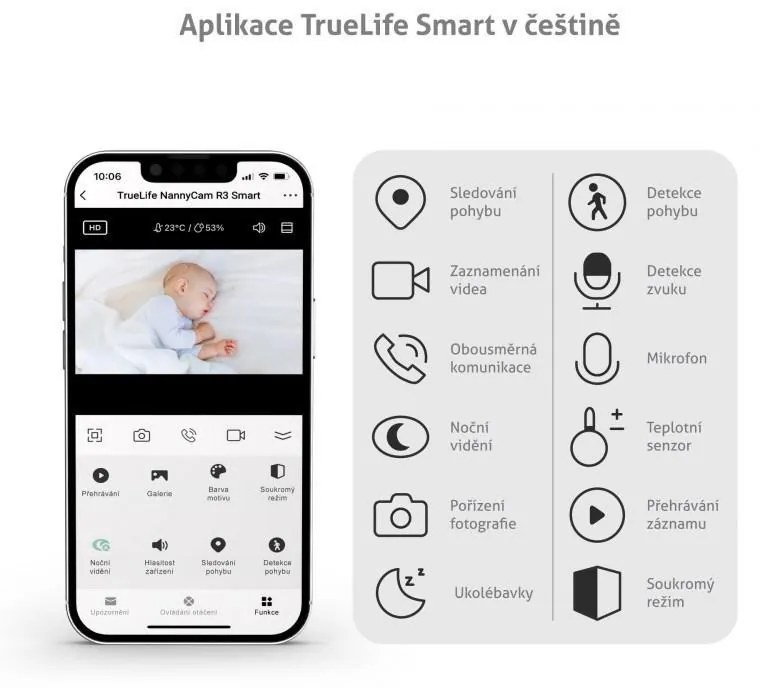 TrueLife Chůvička NannyCam R3 Smart