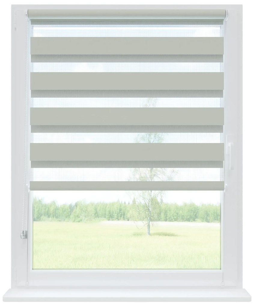 Roleta Den Noc neinvazivní soft Šedá 38x220 cm