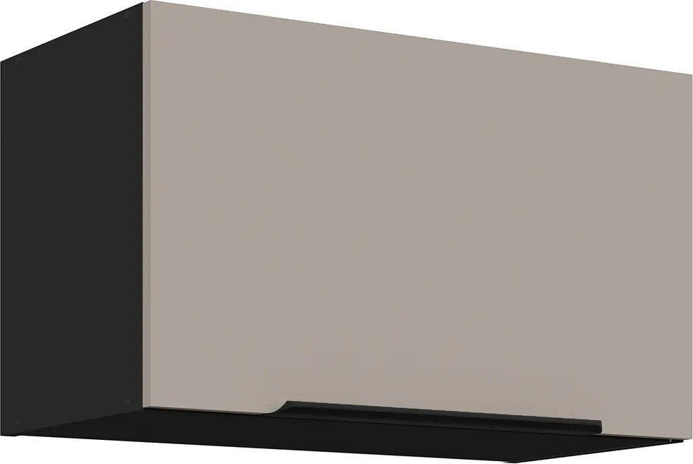 ARIA cb | horní skříňka 60 GU-36 1F výklopná | 60 cm | ANTI FINGERPRINT povrch | černá/béžová