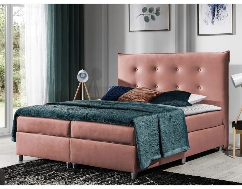 Kontinentální postel Tukya, Rozměr postele: 180 x 200 cm, Barva:: Uttario Velvet 2955