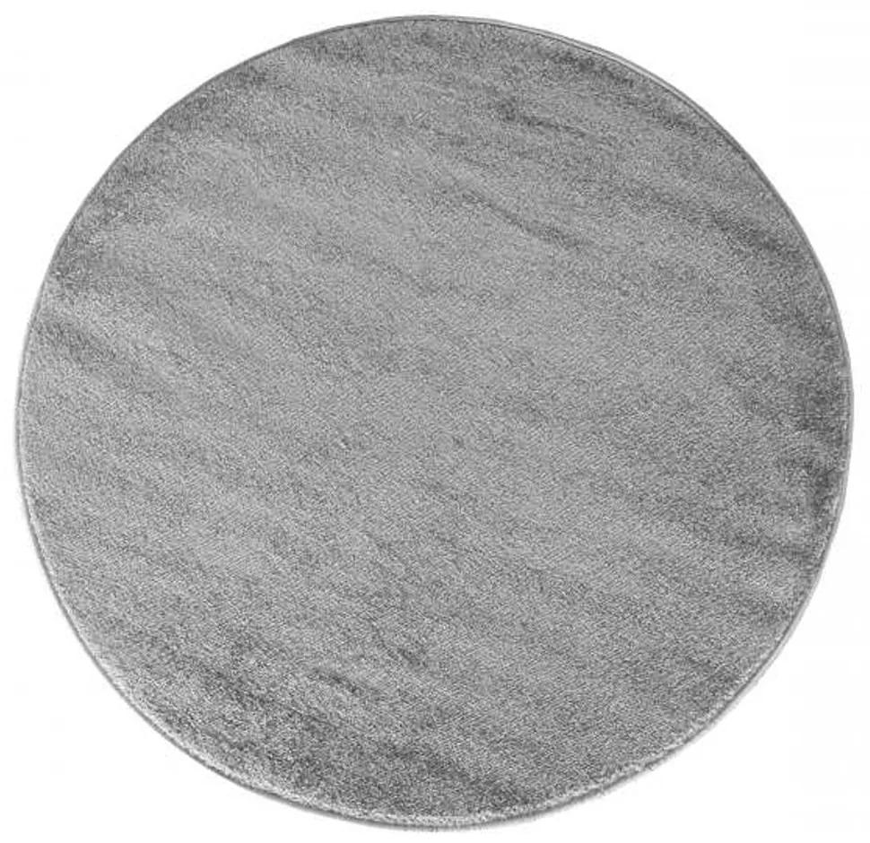 Kusový koberec Portofino šedý kruh, Velikosti 50x50cm