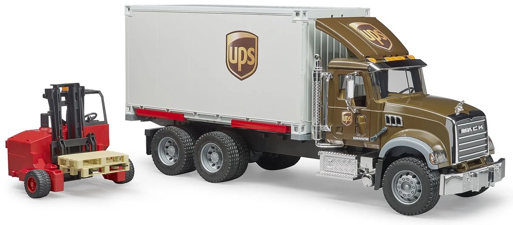 Bruder Nákladní auto Mack UPS s vysokozdvižným vozíkem