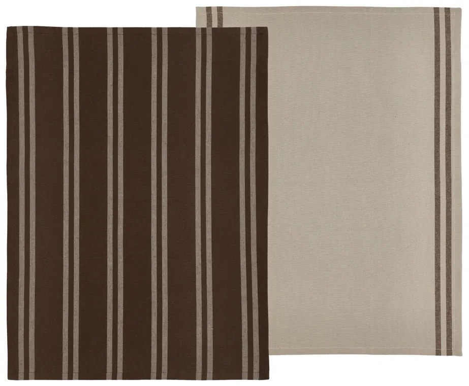 Södahl Kuchyňská utěrka 50x70 Soft Coffee Brown (2ks)