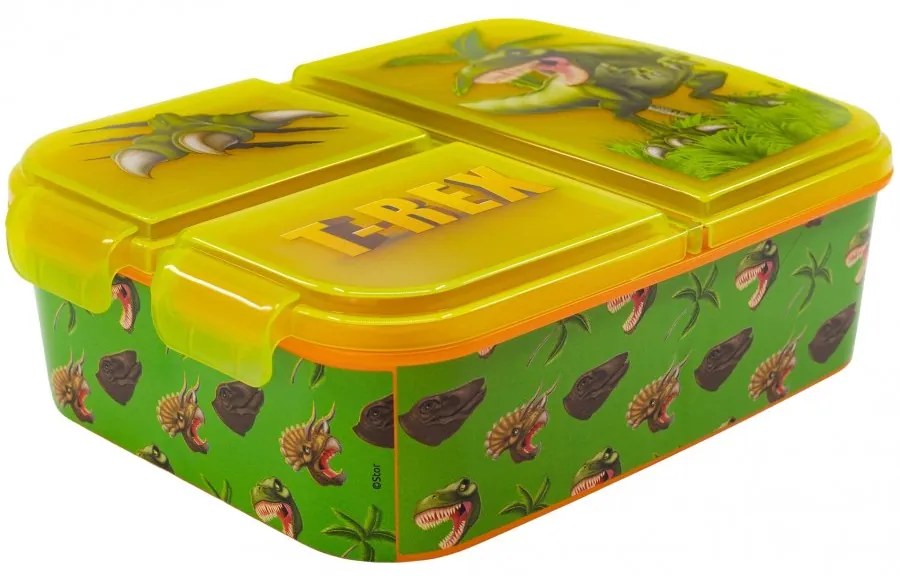 Multibox na svačinu Tyranosaurus Rex se 3 přihrádkami