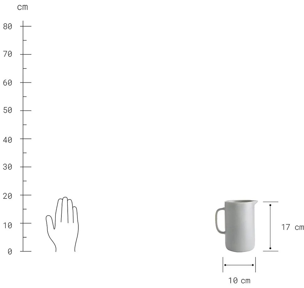 CASA NOVA Džbán 1100 ml - šedá