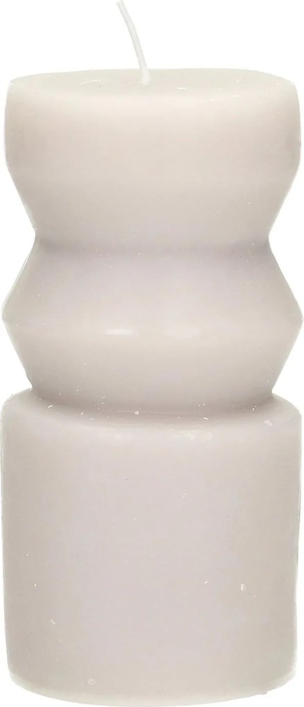 Svíčka Cornelia 14cm light grey