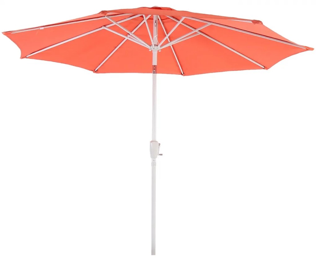 Slunečník N19 Ø 3m - polyester/hliník - terakota