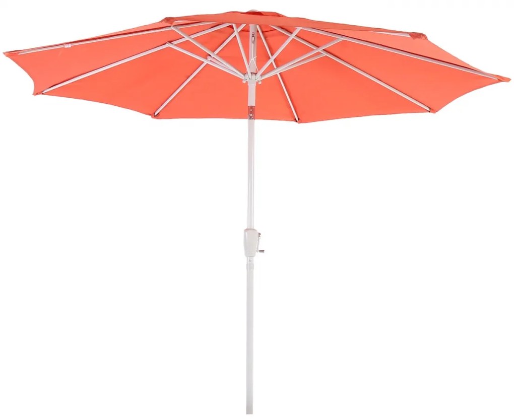 Slunečník N19 Ø 3m sklopný polyester/hliník - terakota