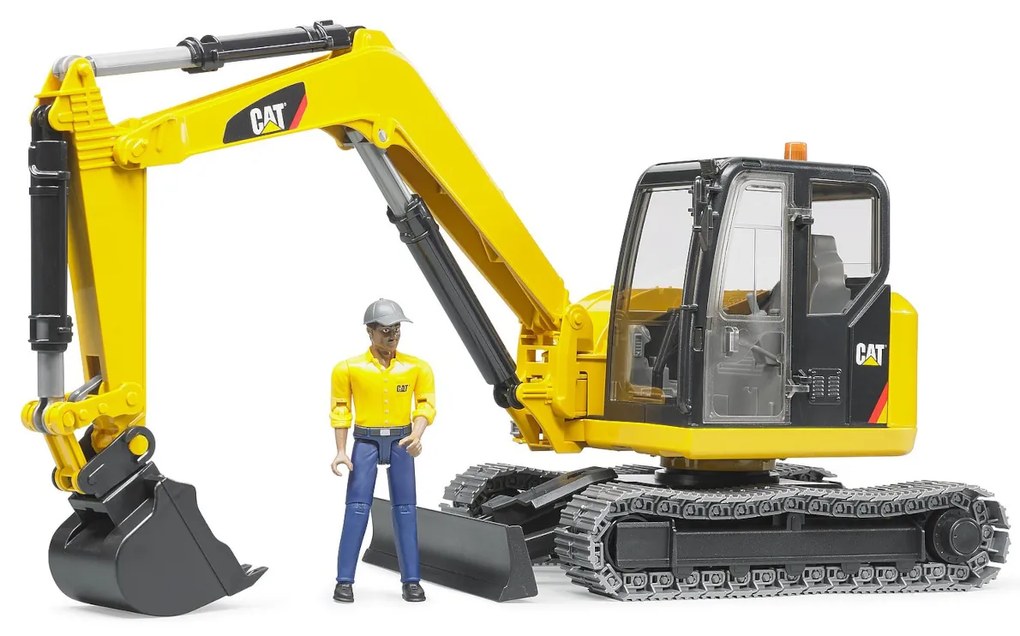 Bruder Minibagr CAT s figurkou