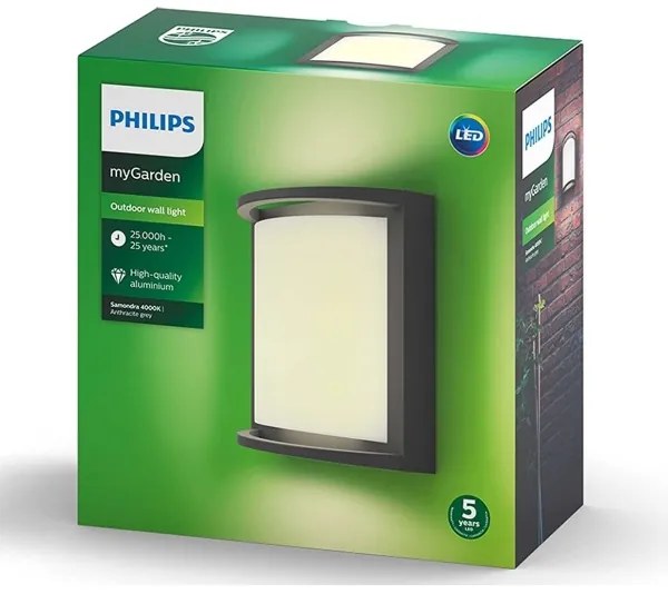 Philips Massive 17391/93/P3 - LED Venkovní nástěnné svítidlo LED/12W/230V IP44