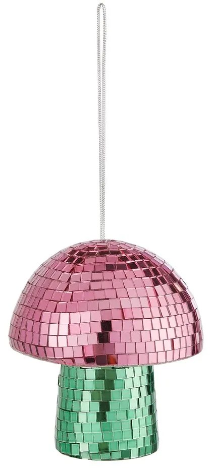 Butlers DISCO Houba k zavěšení 10 cm - růžová/zelená