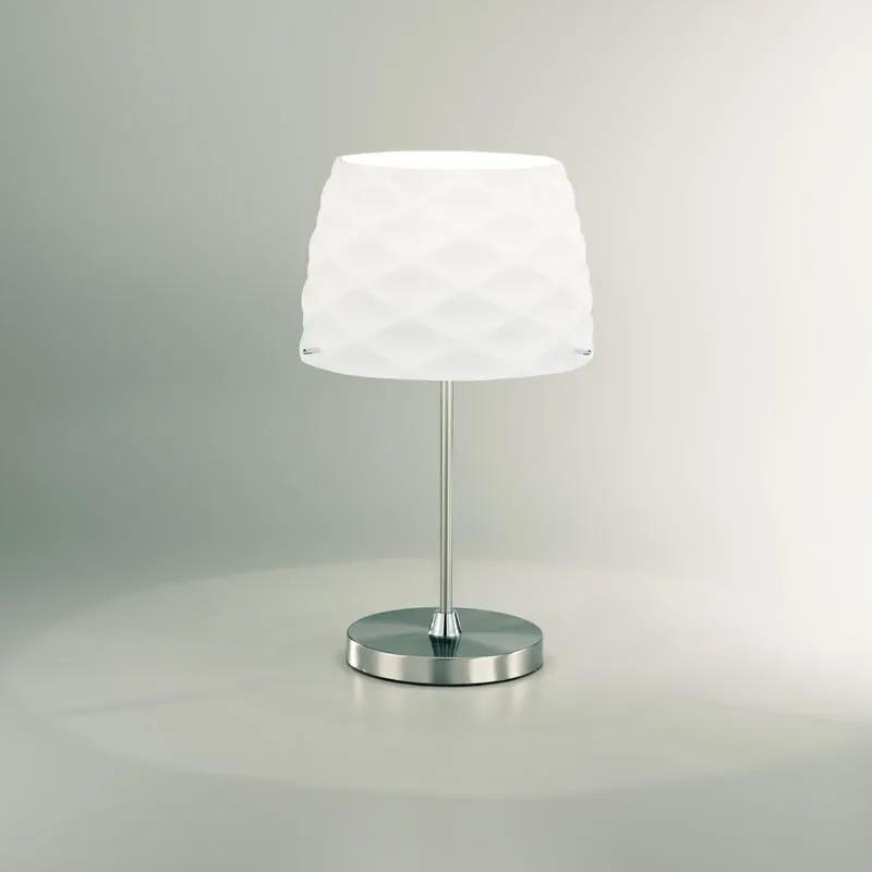 Fabas luce 3322-30-178 Soft, stolní lampička ze skla, 1x40W E27 dotykový stmívač, výška 46cm
