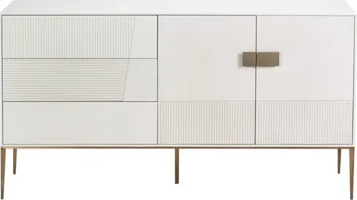 Komoda Stilig ST102A 160 cm bílá/zlatá