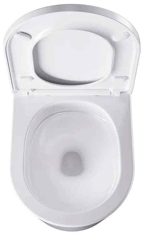 BPS-koupelny Závěsná WC mísa se SoftClose sedátkem HYD-4665, bílá