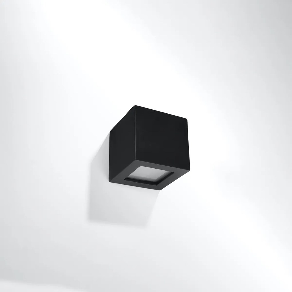 Sollux Lighting Nástěnné svítidlo keramické LEO Černá
